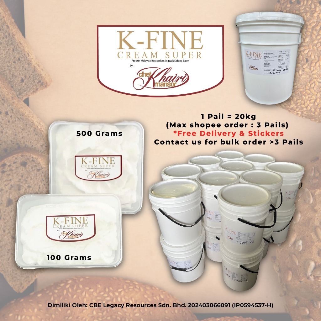 K-Fine Super Cream by Chef Khairi Mansor (Pails) | Shopee Malaysia