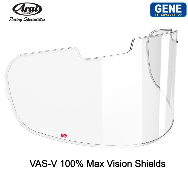 Arai VAS V Max Vision Pinlock 120 Clear Color DKS159 for Helmet RX7X / Concept X / Quantic ...