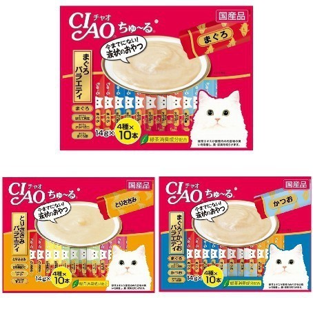 Ciao Chu ru - Ciao Stick 14g x 20 pcs/40 pcs (Chicken Fillet Variety ...