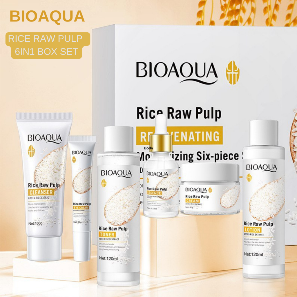 BIOAQUA RICE RAW PULP 6IN1 BOX SET (BQY79713) 1BOX | Shopee Malaysia