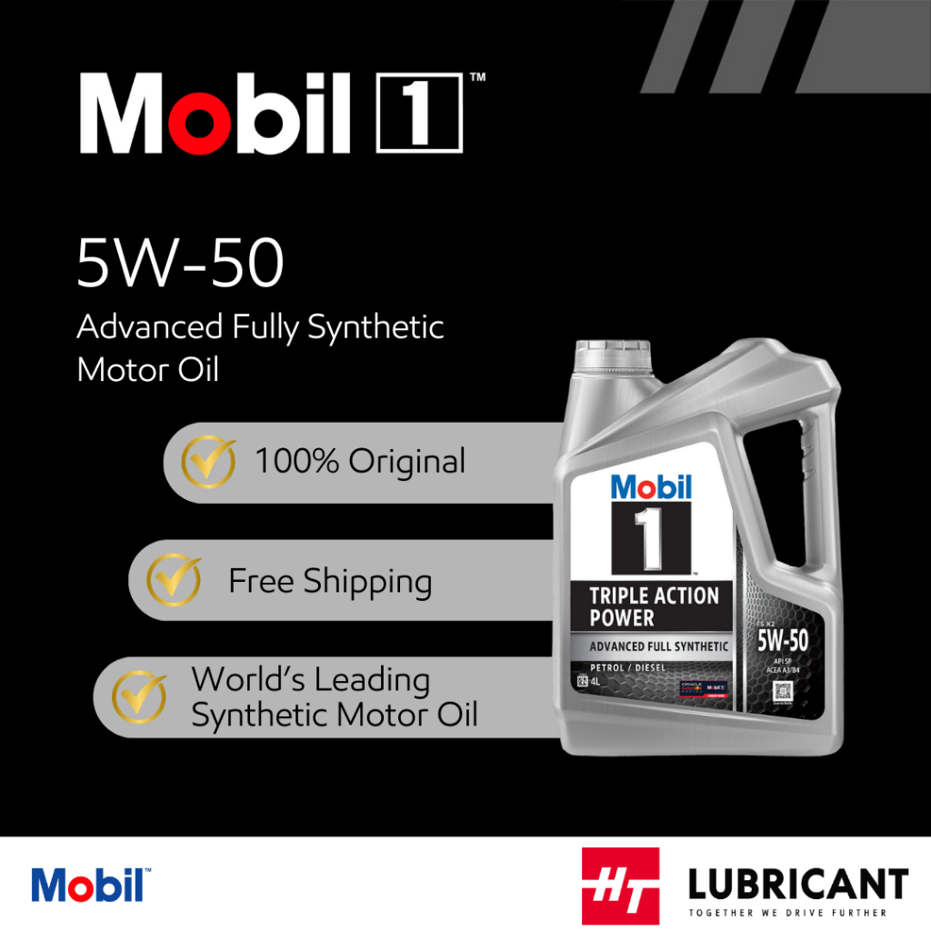 Mobil 1 5W-50 Advanced Full Synthetic Engine Oil | Shopee Malaysia