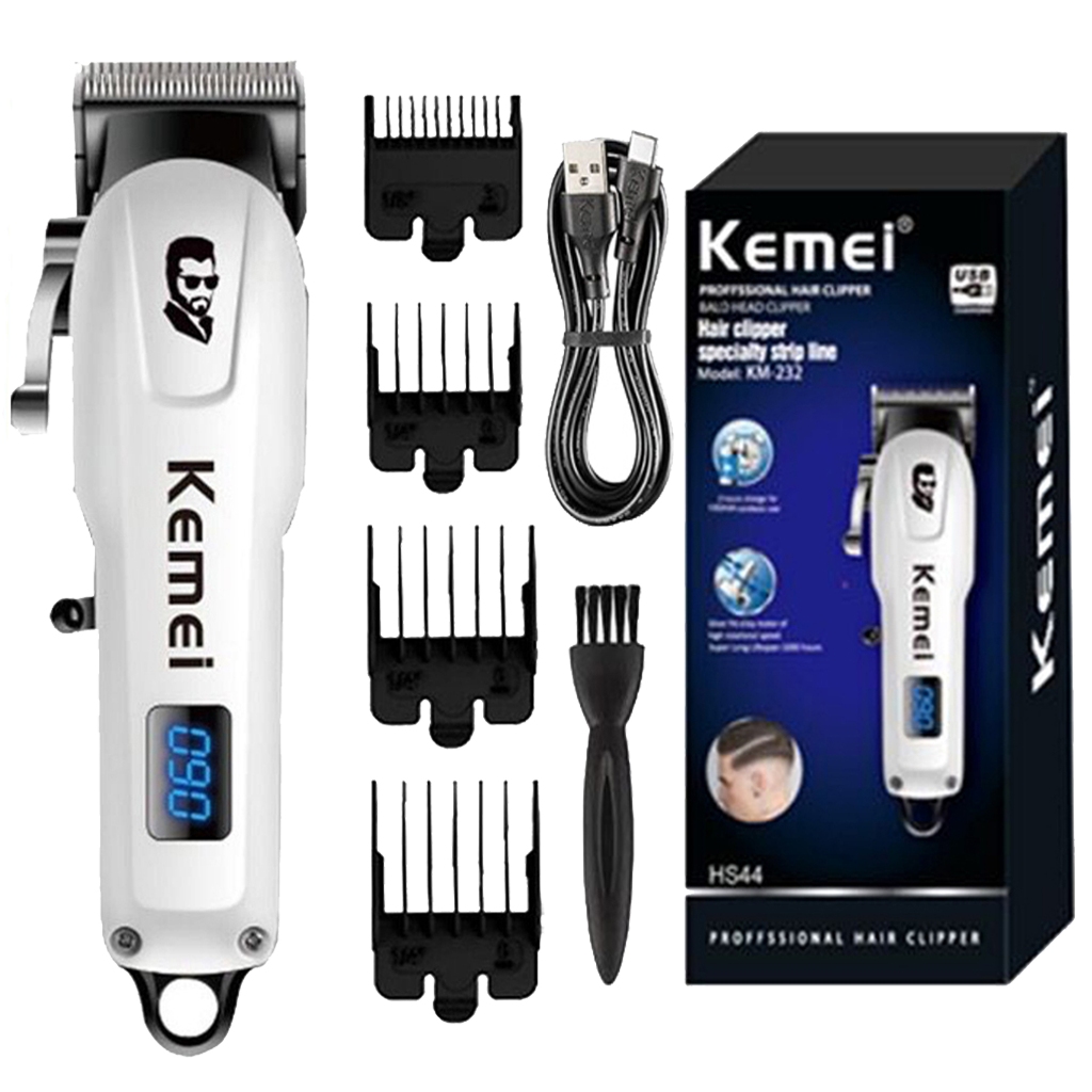 Kemei Hair Clipper KM-232 Professional LCD Electric Hair Clipper For ...