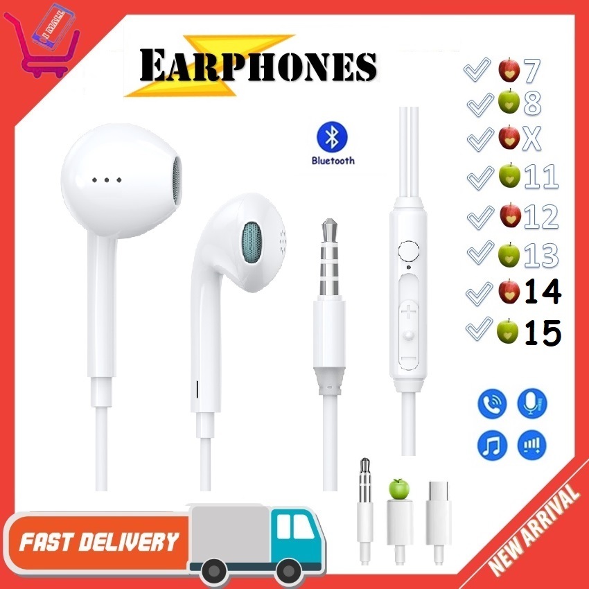 Bass Earphone For 3.5mm Ip Type-C Interface Hi-Res Headphone Audio ...