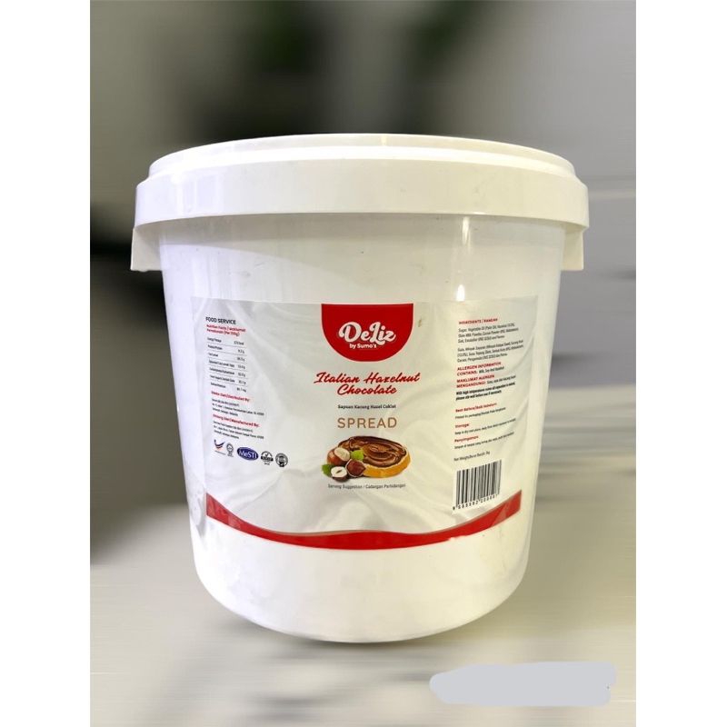 DELIZ HAZELNUT CHOCOLATE SPREAD 3kg | Shopee Malaysia