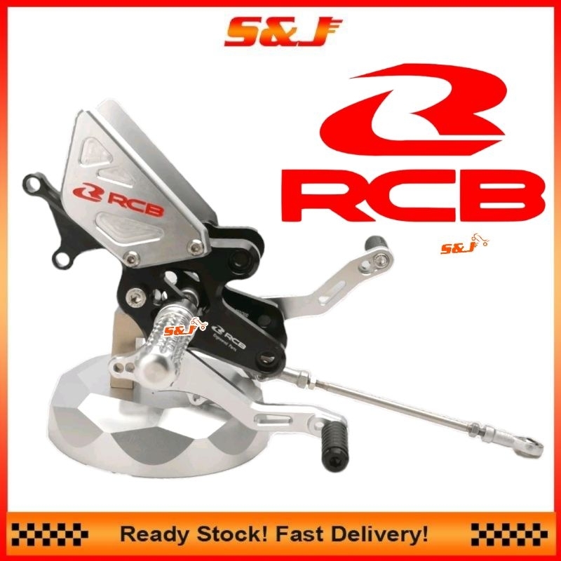 RCB S1 Footrest Single Set Silver Ninja250/300 KAWASAKI NINJA 250 N250 ...