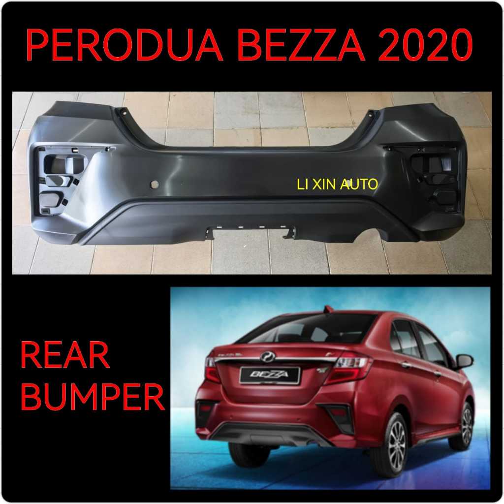 PERODUA BEZZA 2020 NEW REAR BUMPER BELAKANG BUMPER KERETA BEZZA ...