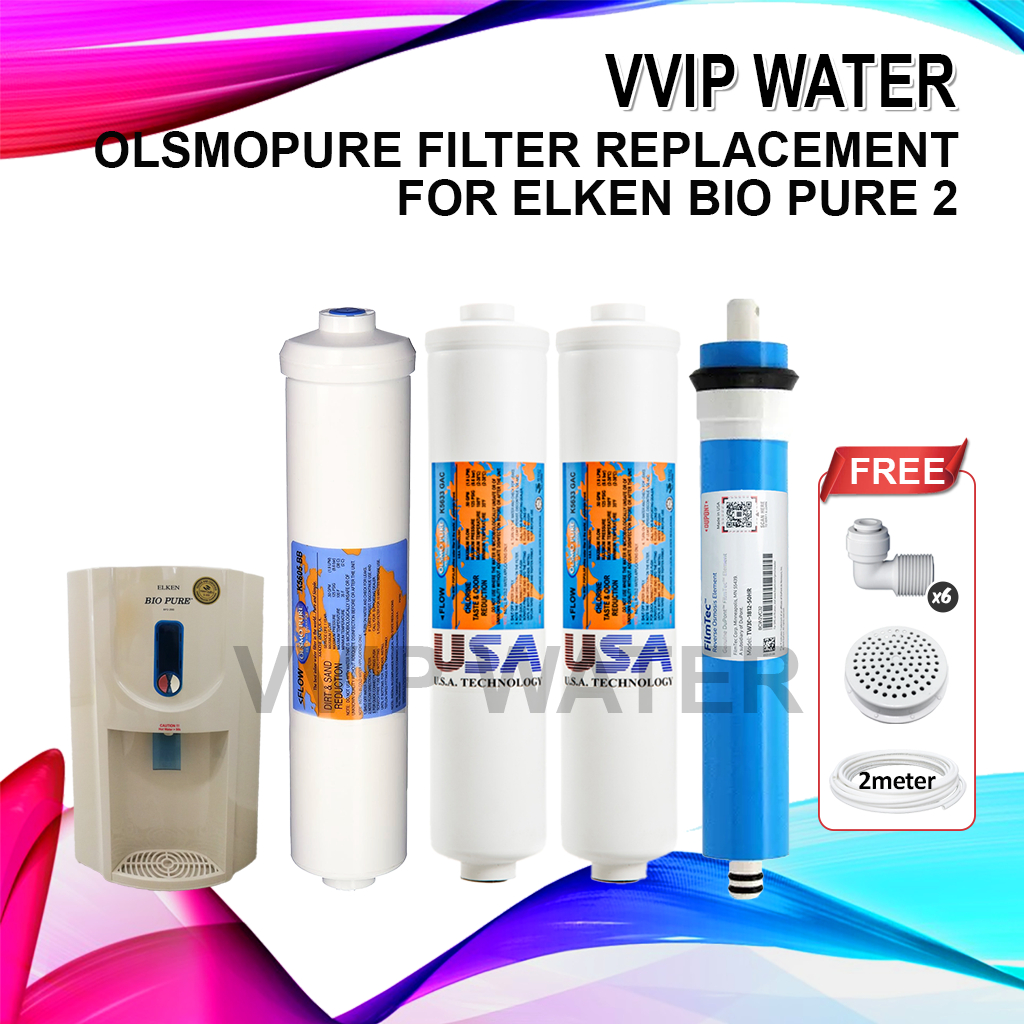 Olsmopure Elken Bio 2 RO Water Filter Cartridge ( Made in USA ...