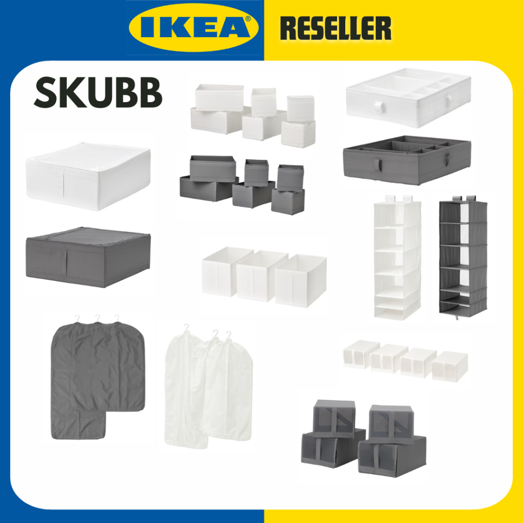 IKEA SKUBB STORAGE CASE / BOX SET OF 6 / STORAGE WITH 6 COMPARTMENTS ...