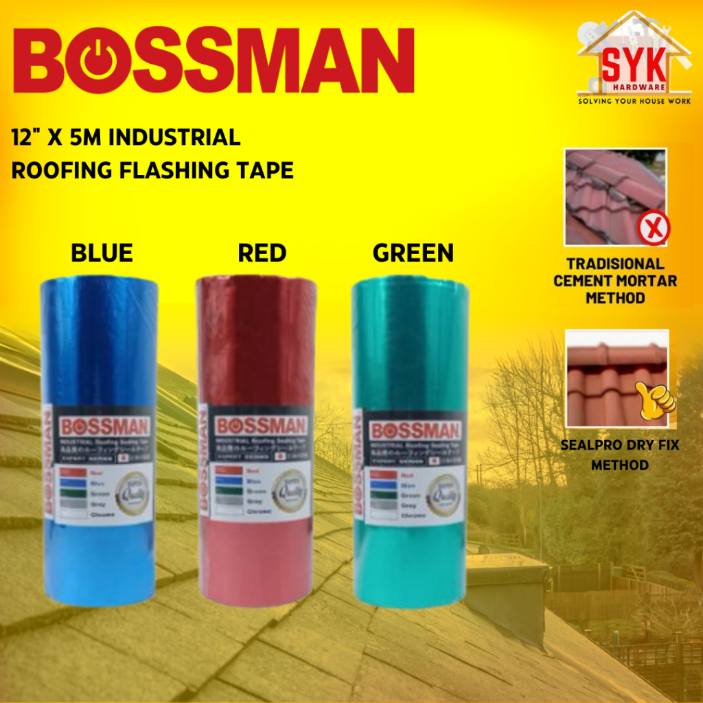 SYK Bossman BBGN125 BBRD125 BBBE125 Industrial Roofing Sealing Dry Fix ...
