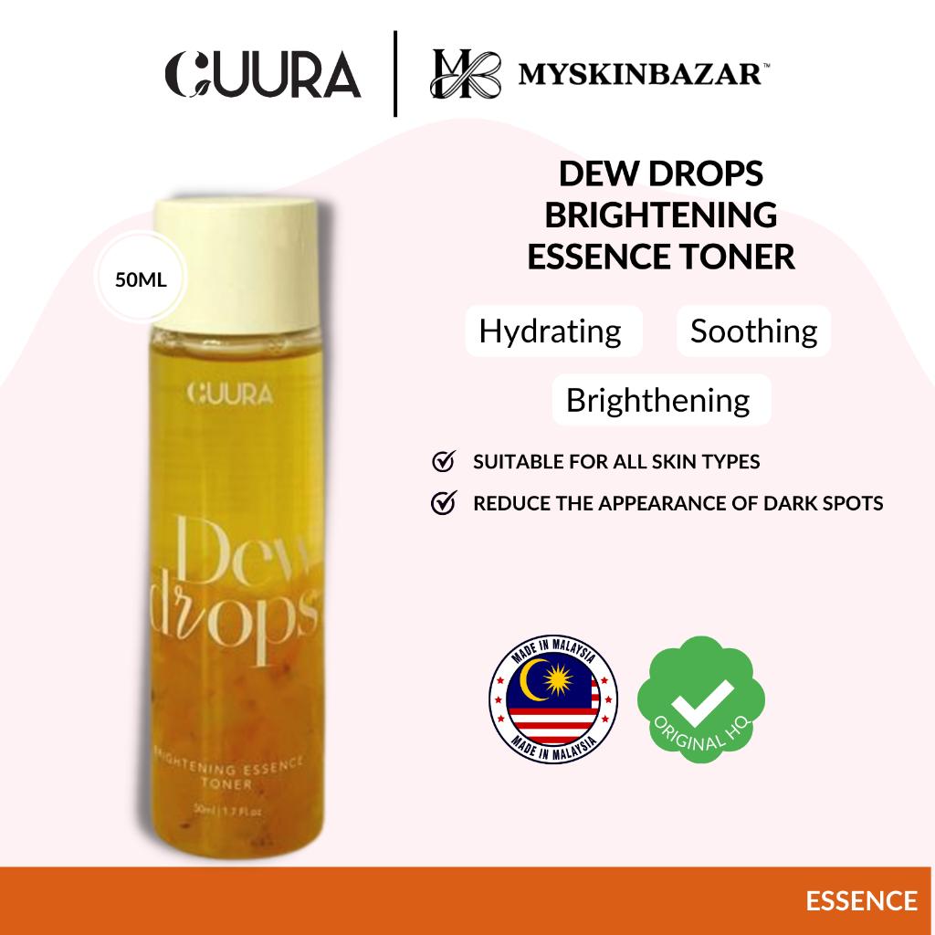 Cuura Dew Drops Brightening Esssence Soothing Calendula 50ml | Shopee ...