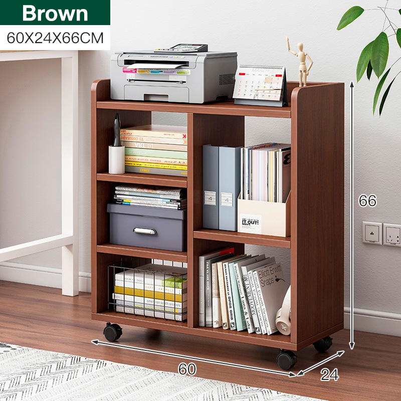 Movable Bookshelf Office Under Table Storage File Cabinet Bedside ...