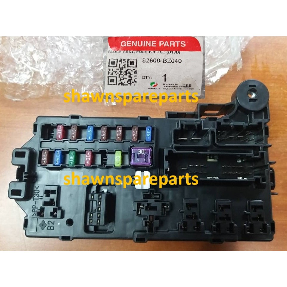 ORIGINAL Engine Fuse Box ( Inside Dashboard ) Perodua Viva 82600-BZ040 ...