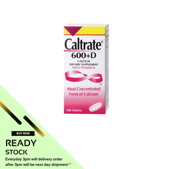 Caltrate 600 + D Calcium Dietary Supplement For Bone Health With ...