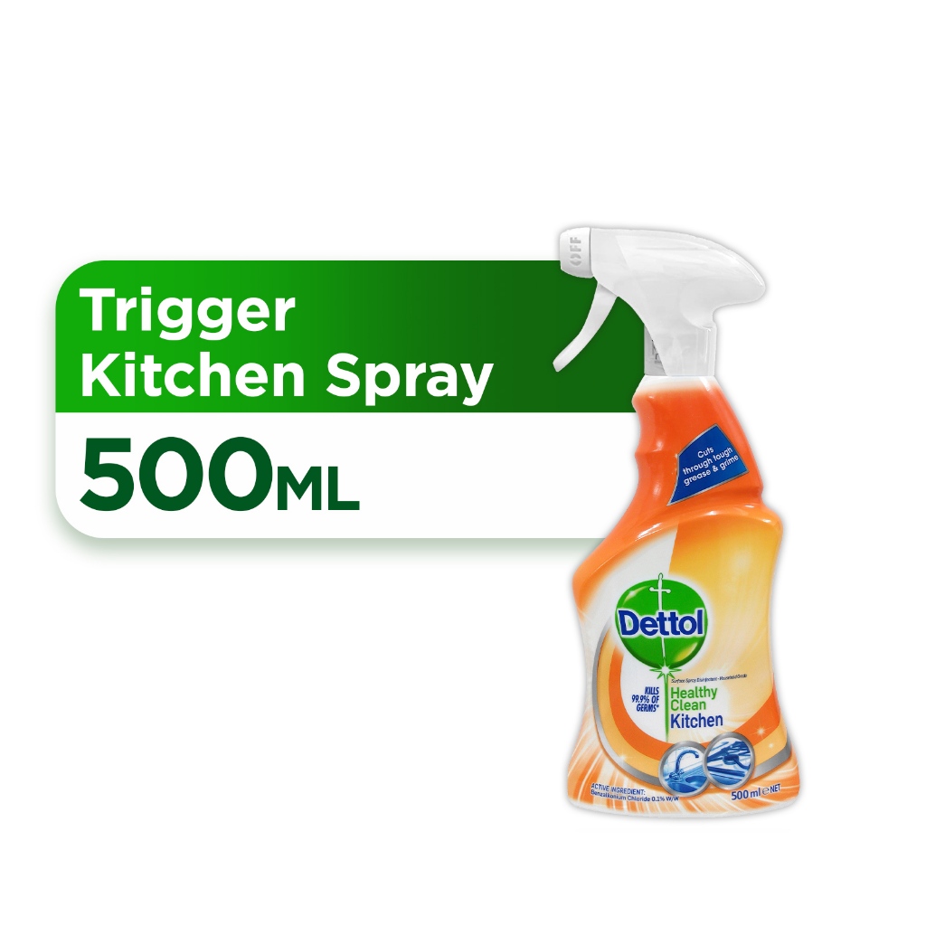 Dettol Trigger Healthy Clean Kitchen Spray 500ml/ 500ml x2/500ml x3 ...