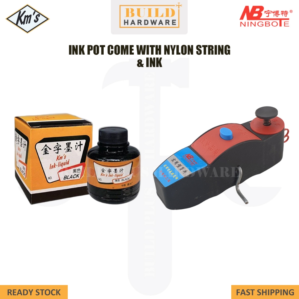 Ink Pot Nylon String + Km's Ink-Liquid Benang Bekas Tali Ukur Kerja ...