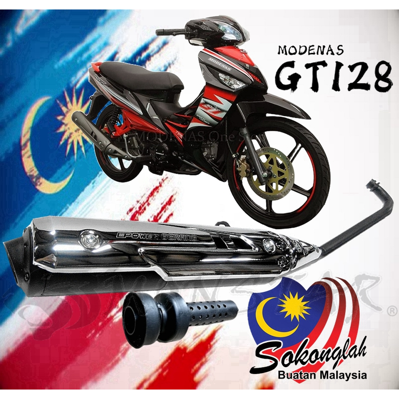 GT128 GT 128 Racing Std Open Exhaust Ekzos EPOWER BERANG Modenas ejm ...