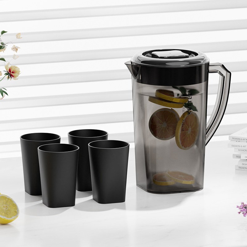 NEW ARRIVAL - PREMIUM BLACK & WHITE JUG SET WITH CUPS/SET JUG AIR FREE ...