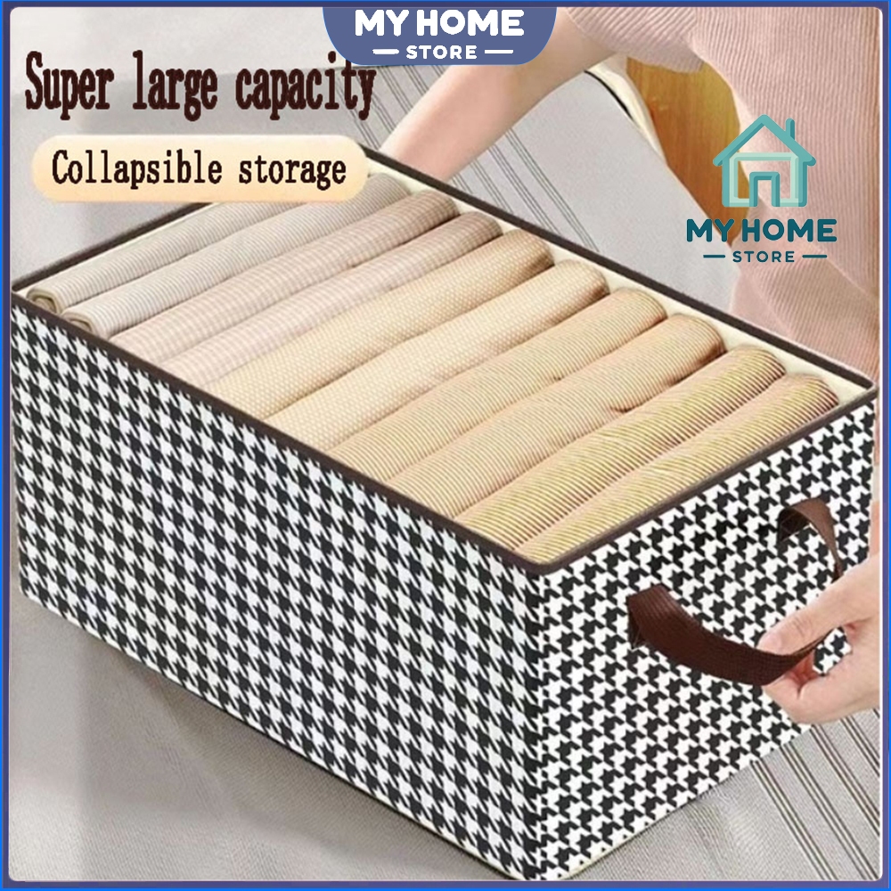 Collapsible clothes storage box, fabric storage box, clothing storage ...
