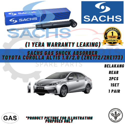 TOYOTA COROLLA ALTIS 1.8/2.0 (ZRE172/ZRE173) (belakang REAR) 100% BRAND ...