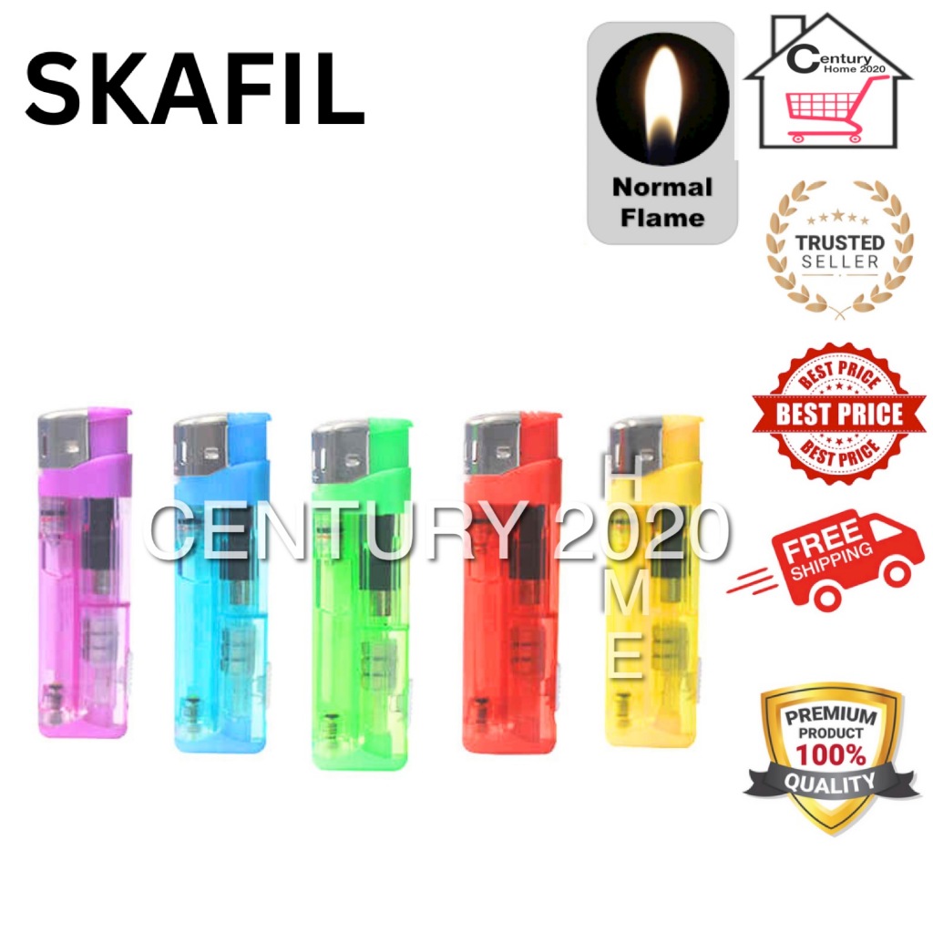 SKAFIL Lighter Mixed Colour Normal Flame Disposable Gas Lighter 1pcs ...