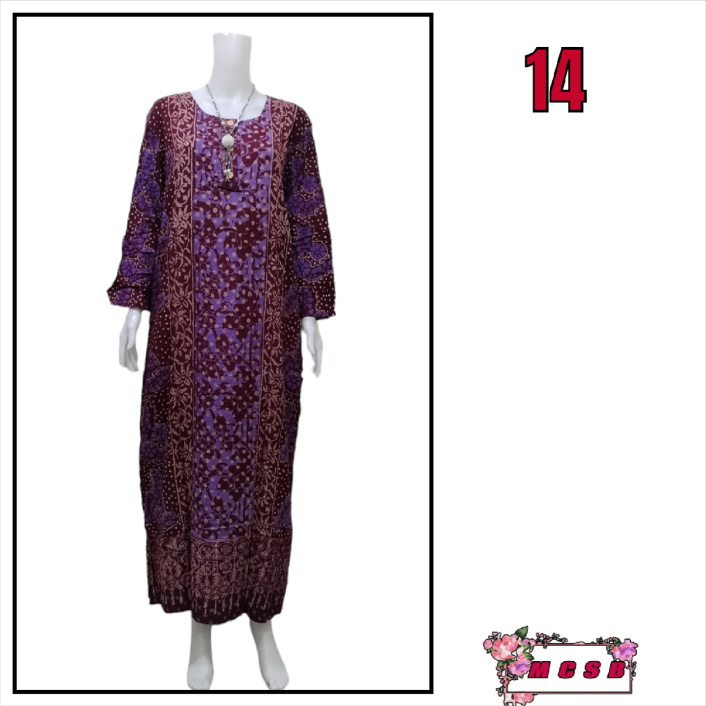 DRESS BATIK TUGU AGUNG TANGAN PANJANG JUMBO | Shopee Malaysia