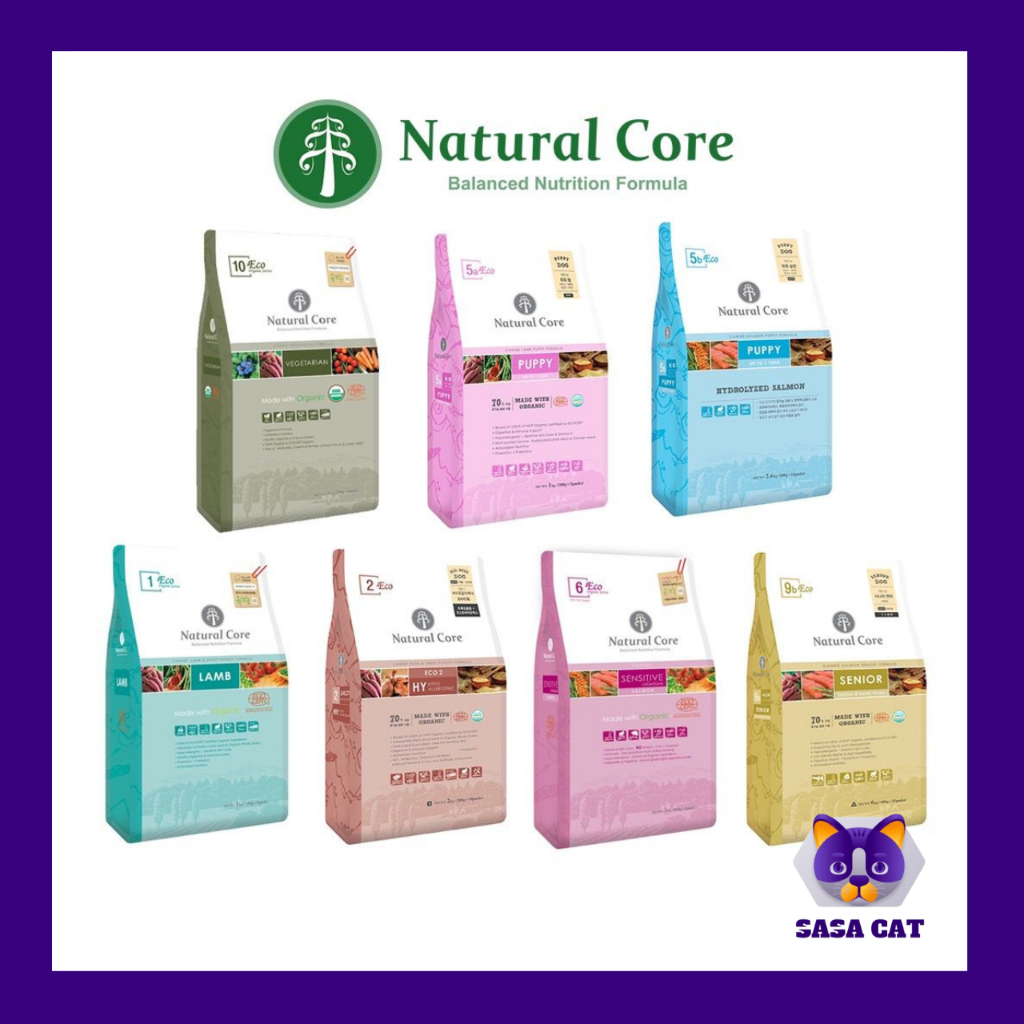 Natural Core Dog Dry Food 1KG ( Eco 5B Puppy Salmon , Eco 6 Sensitive ...