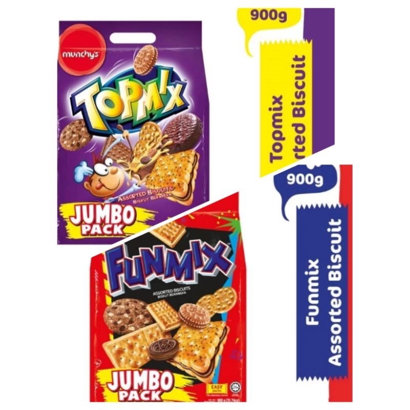 (Big Value 900g) Munchy Funmix/Topmix Delightful Mix of Assorted ...