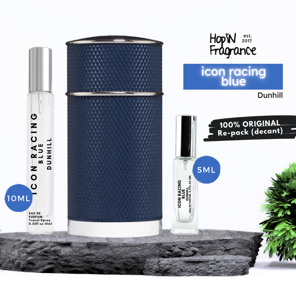 [ Decant ] Dunhill Icon Racing Blue 5ml/10ml Original Perfume Repack ...