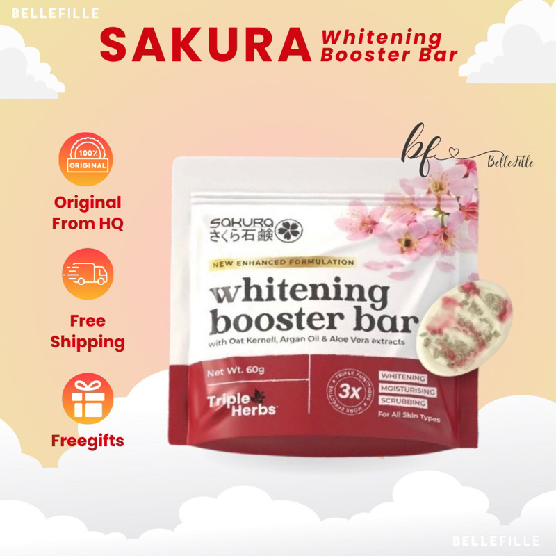 SAKURA Whitening Booster Bar (with freegifts) | Shopee Malaysia