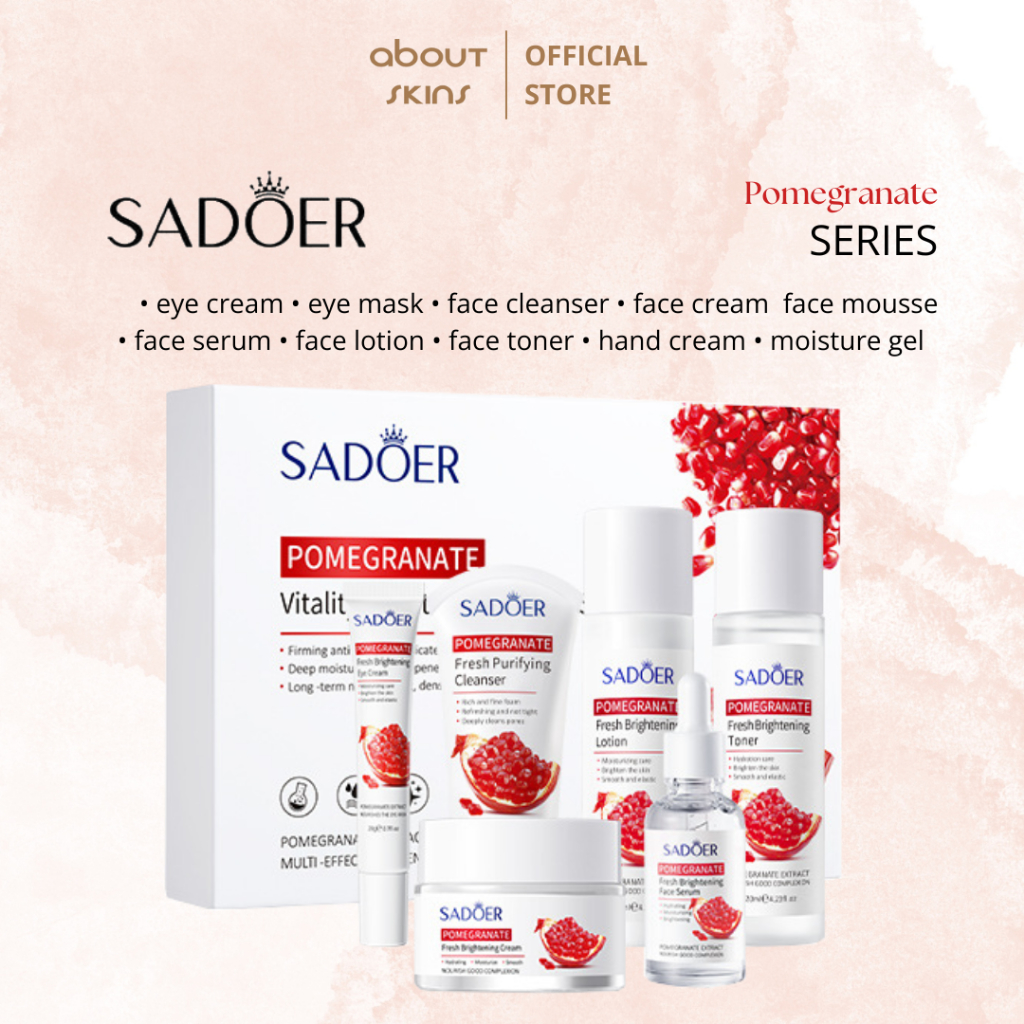 ABOUT SKINS SADOER Pomegranate Series Skincare | Shopee Malaysia