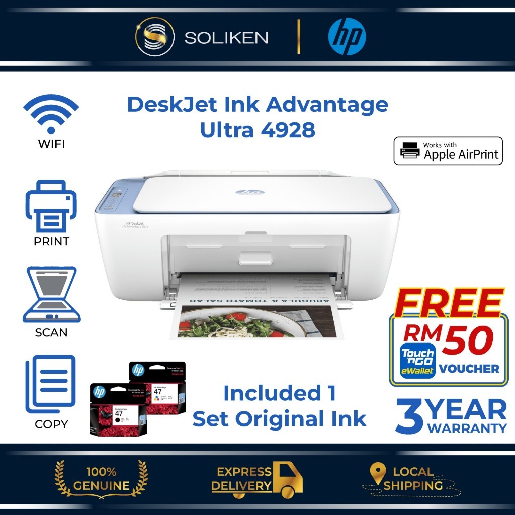 [Bulk Purchase] HP DeskJet 4928 replacement 4828 Ink Advantage Ultra ...