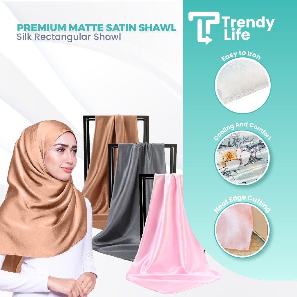 Premium Bawal Sheen Silk Hijab | Soft Cotton-Blend Headscarf | Elegant ...