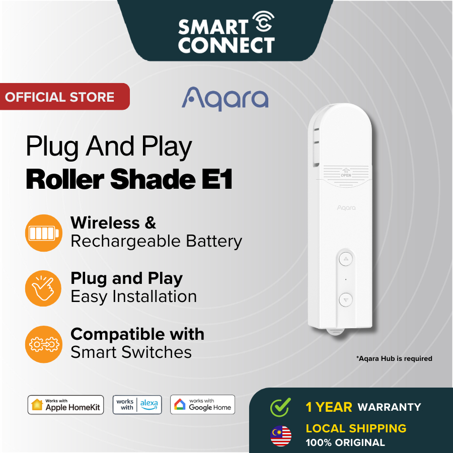 Aqara Roller Shade Driver E1 Zigbee 3.0 Beaded Cord Motorized Chain ...