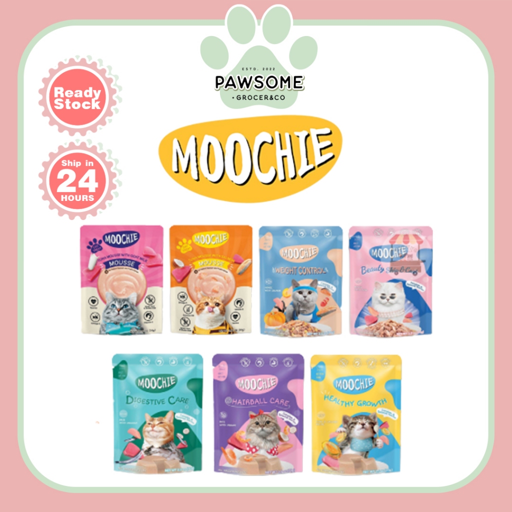 MOOCHIE CAT MEATY/WET FOOD POUCH 70G/85G | Shopee Malaysia
