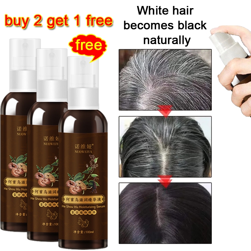 Hair Growth Serum Hair Loss Tonic Black Hair Spray 100ml Polygonum