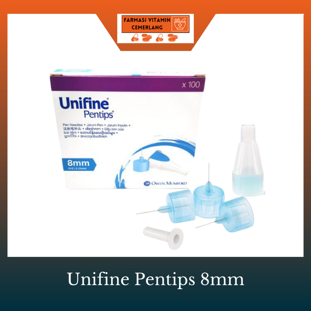 Unifine Pentips 8mm - Insulin Pen Needles - 1 Box (100's) | Shopee Malaysia