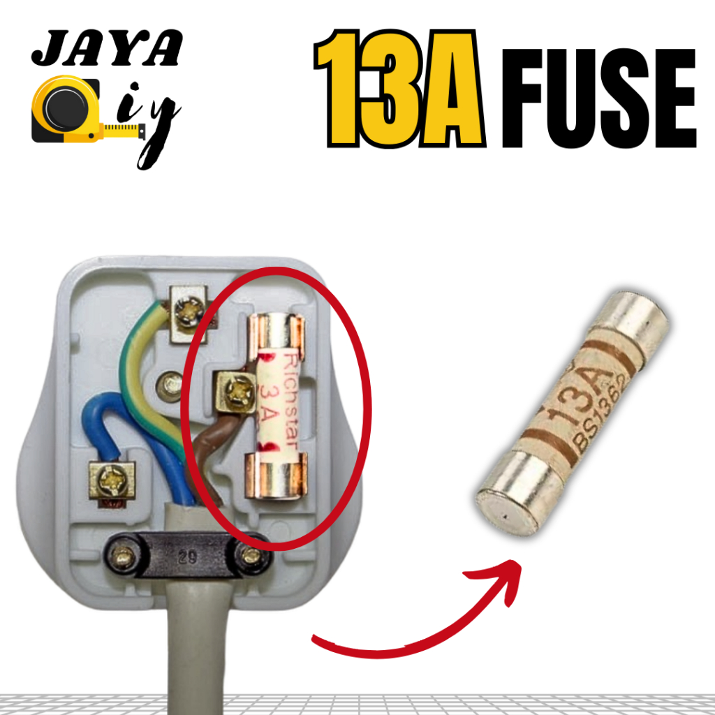 UNIVERSAL 13Amp PLUG TOP Fuse / 13Amp Plug Top Fuse / 13a Fuse / 13a Plug Fuse | Shopee Malaysia
