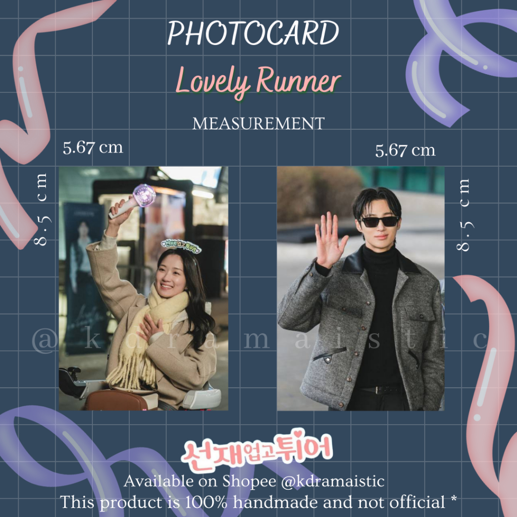 KDRAMA LOVELY RUNNER PHOTOCARD| FAN MADE [KDRAMA MERCH] | Shopee Malaysia