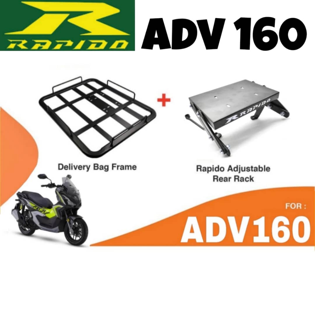 MONORACK RAPIDO ADV160 HONDA ORIGINAL TAPAK MONORACK HONDA ADV 160 BOX ...