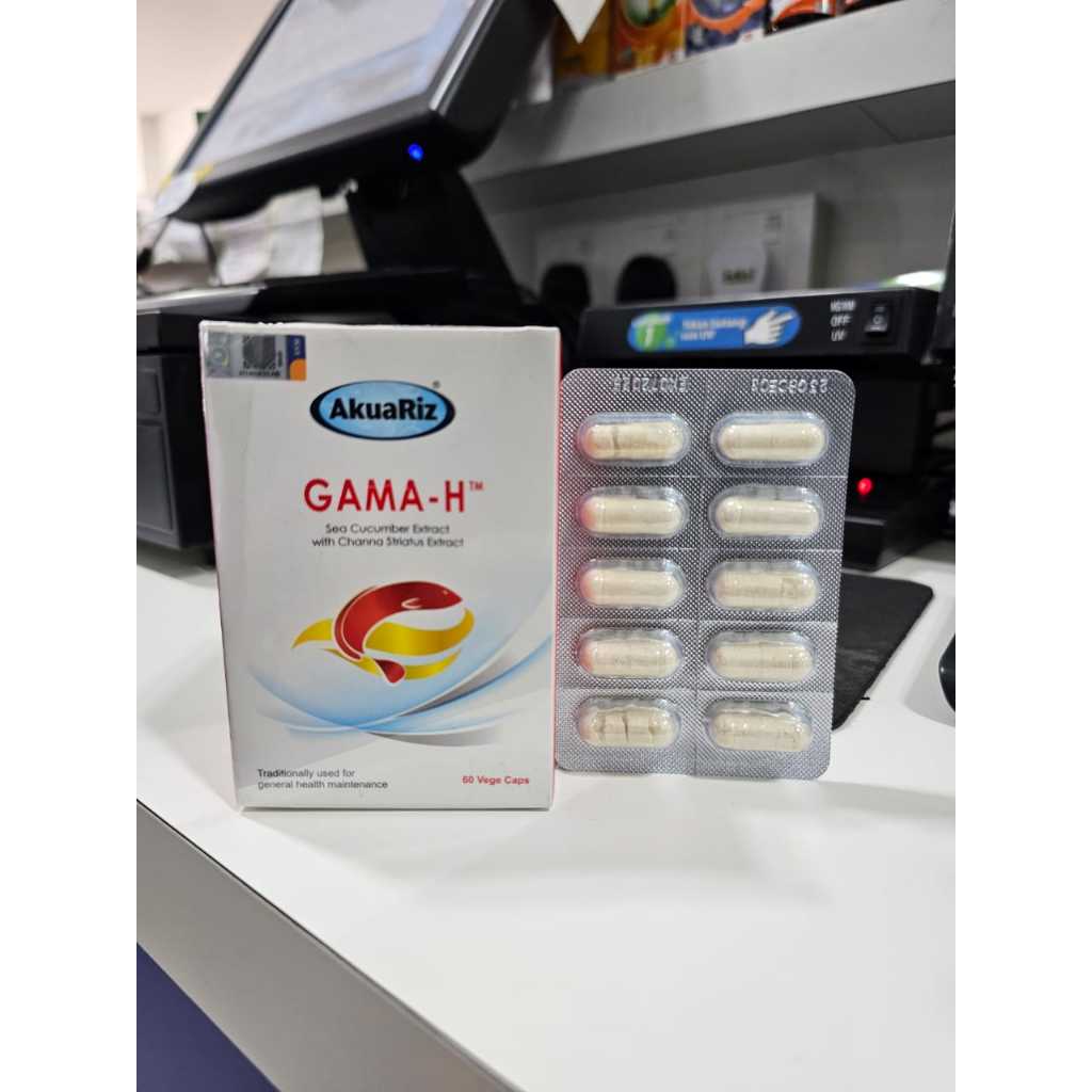 AKUARIZ GAMA-H CAPSULE 10BIJI/STRIP (GAMAT+PATI IKAN HARUAN) (LUKA ...