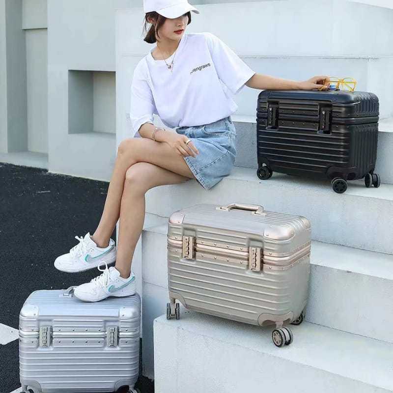 EnJO Horizontal 20'' Luggage PC+ABS Durable Hardside Suitcase Cosmetic ...