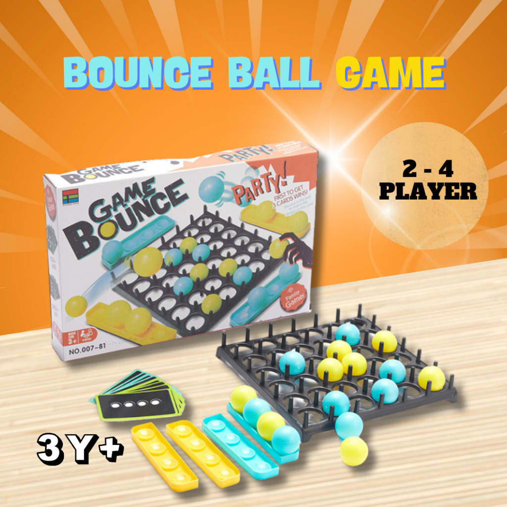 Bounce Ball Game Bola Melantun Board Game Interactive Jumping Ball ...
