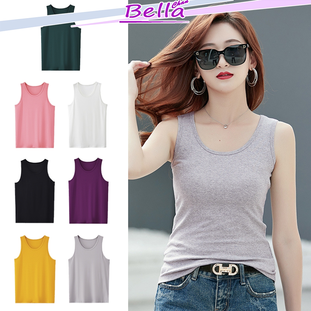 HESTER Women Singlet Vest Plus Size Tanks & Camisoles Loose Sleeveless ...