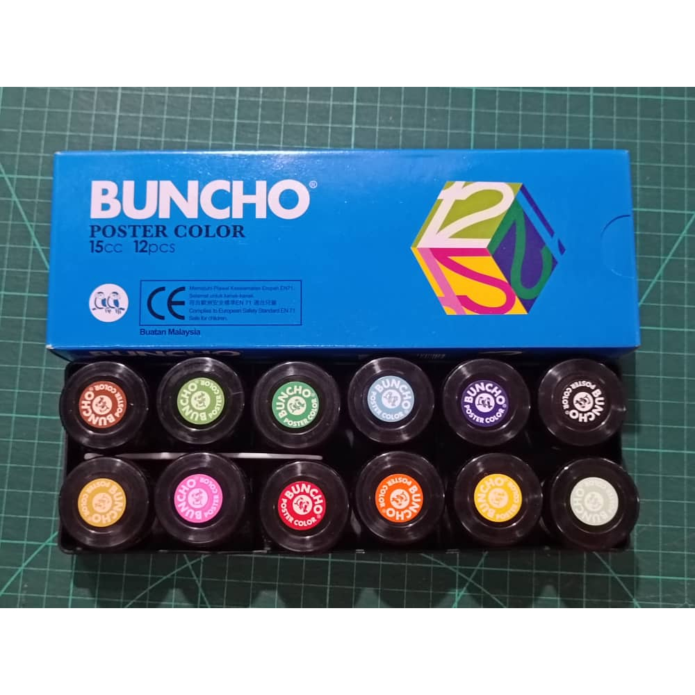 BUNCHO POSTER COLOR 15cc 12pcs | Shopee Malaysia