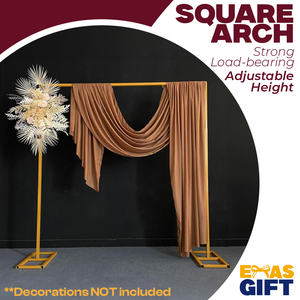 Square Metal Arch 1m 1.5m 2m Party Backdrop Wedding Rack Wedding Party ...
