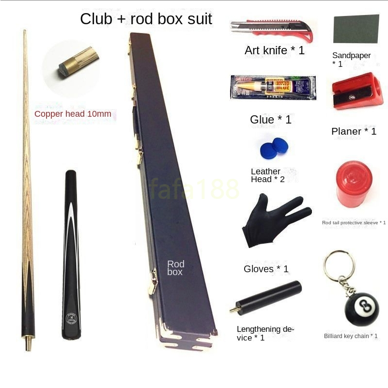 NEW HOT HJ Cue 10mm Snooker Cue Stick Pool Billiard 3-piece 145cm Cue ...