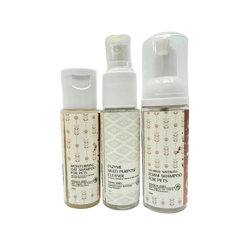 Shibui Pet Starter Kit (Oatmeal Shampoo + Waterless Foam Shampoo ...