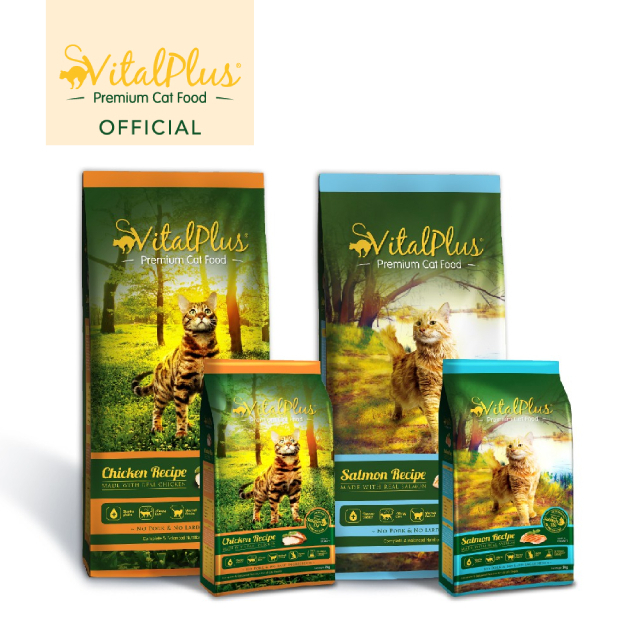 VitalPlus Cat Recipe Dry Food - Chicken/Salmon (10kg) | Shopee Malaysia