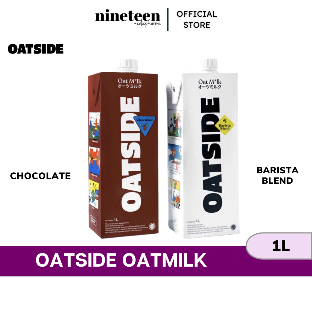 OATSIDE Oat Milk (1L) HALAL - Barista Blend / Chocolate Oatmilk ...