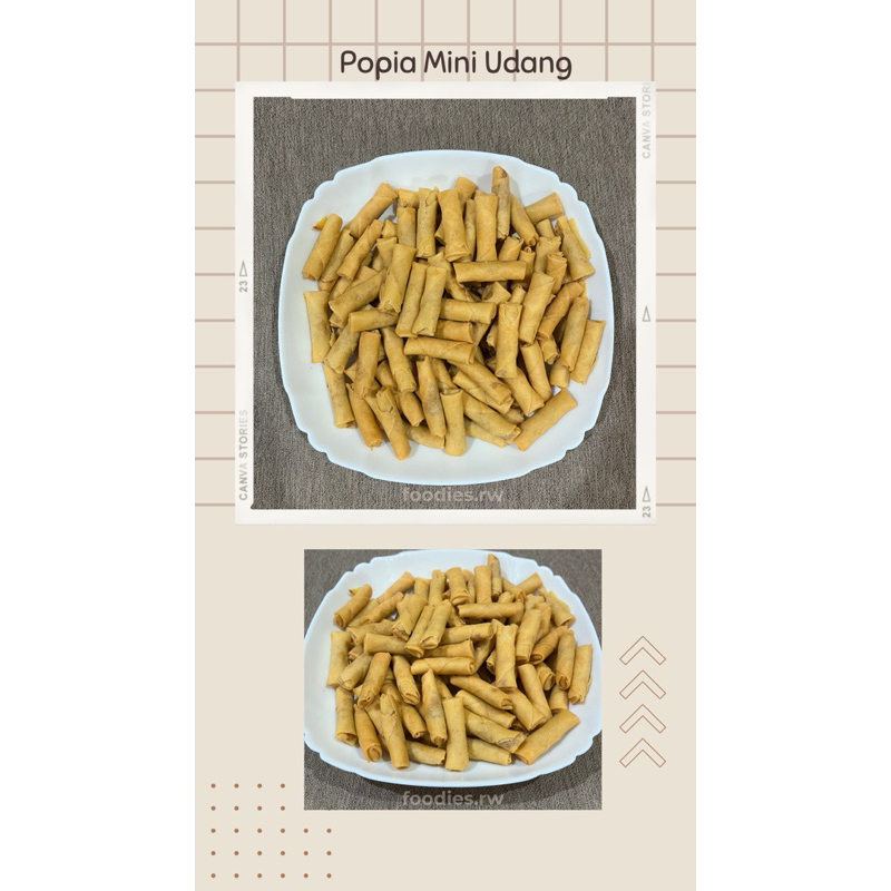 Popia Gulung Mini Udang Premium 100% halal (250g/500g) dibalut bubble ...
